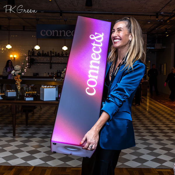 Personalized LED Free Standing Light Box with Logo, Custom Printed Bac ...