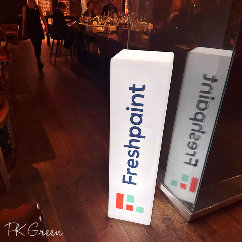 Expo Exhibition Logo Light Box Sign, Tall Illuminated Custom Branded C ...