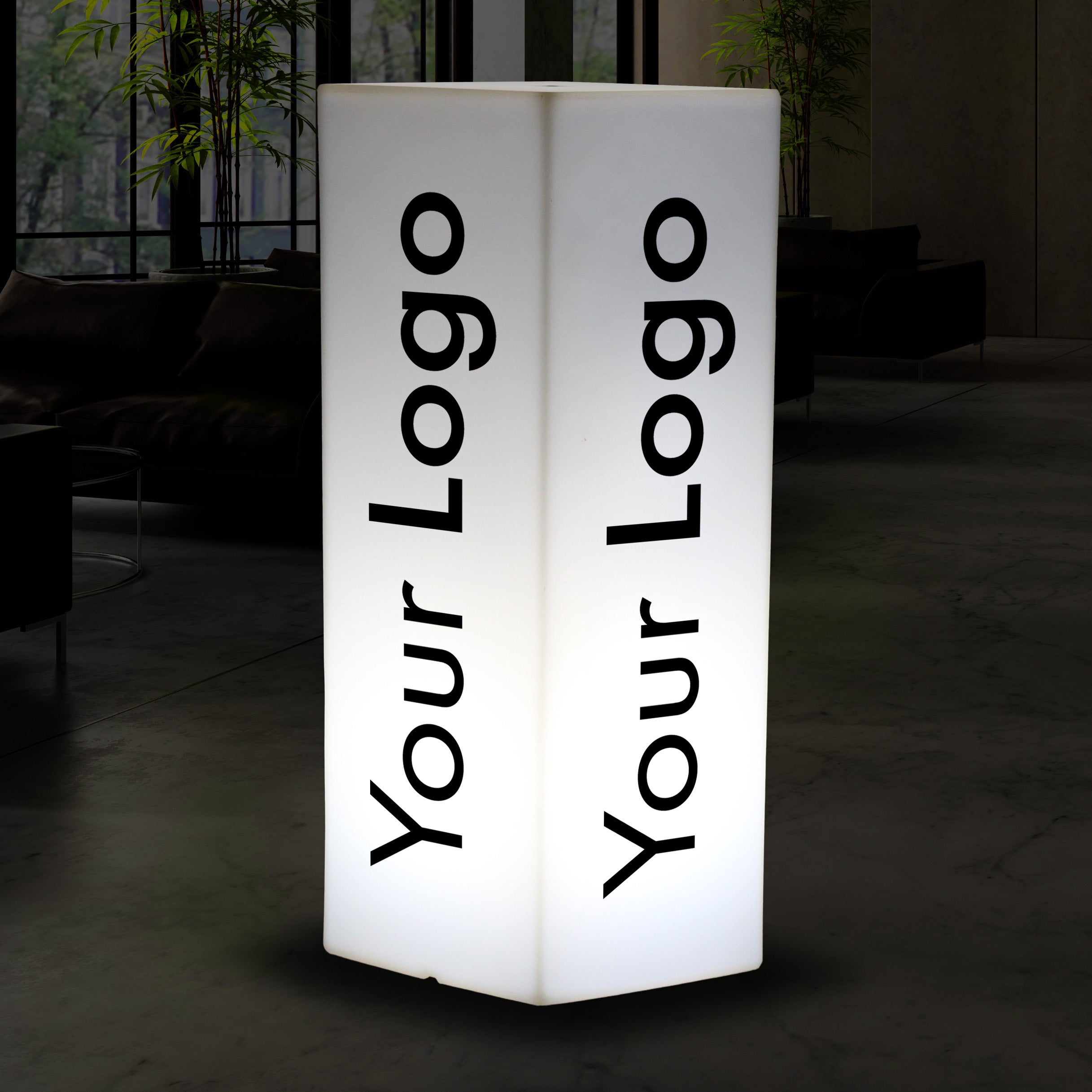Branded Expo Exhibition Light Box, Custom Outdoor LED Column Pillar Pl ...