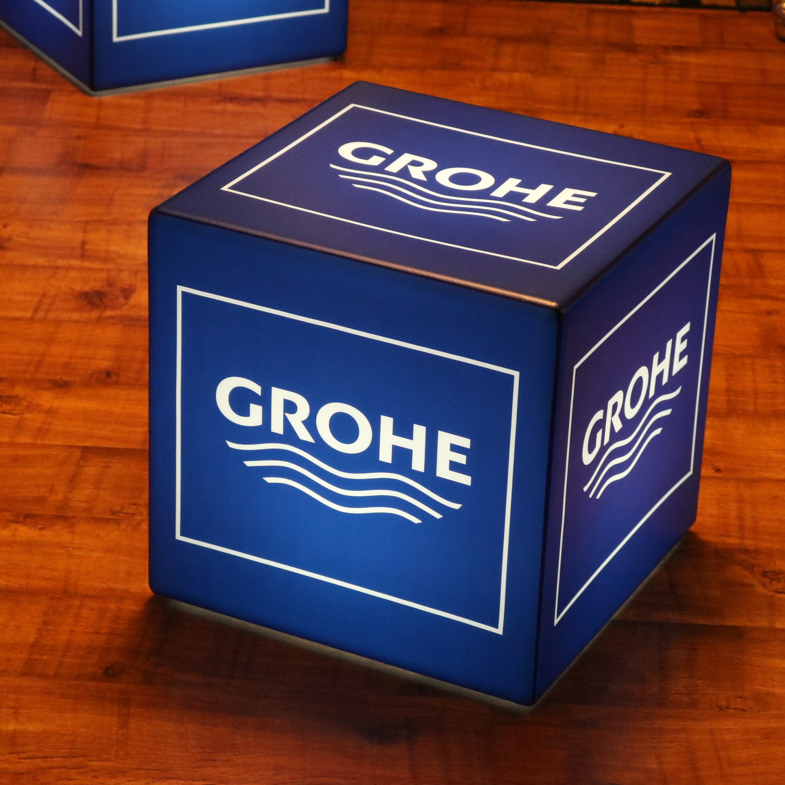 Custom Light Box with Logo, Light Up LED Cube Square Block, Branded Ta ...