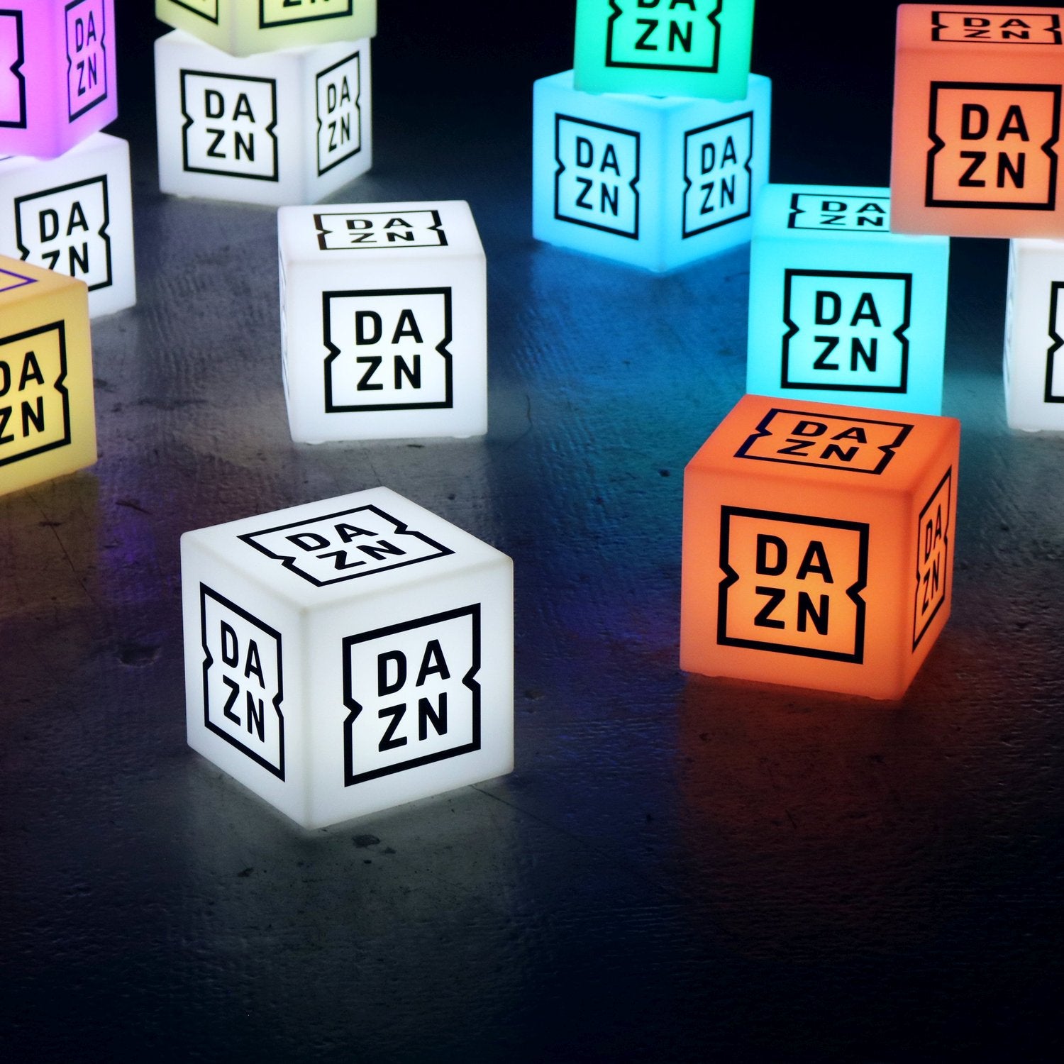 Custom Light Box with Logo, Light Up LED Cube Square Block, Branded Ta ...