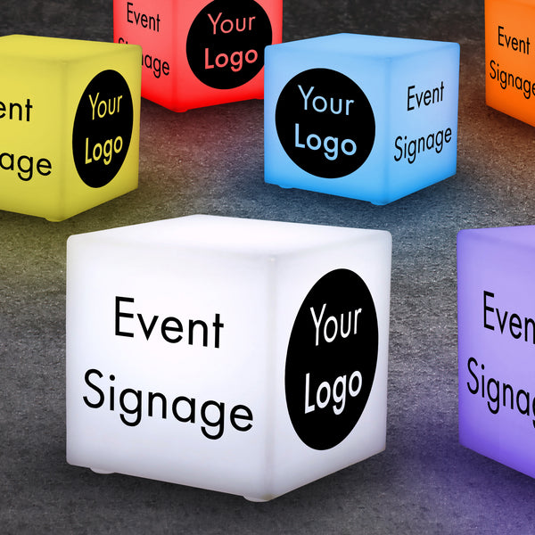 Changeable Event Table Signs for Exhibition Booths, Illuminated Signs ...