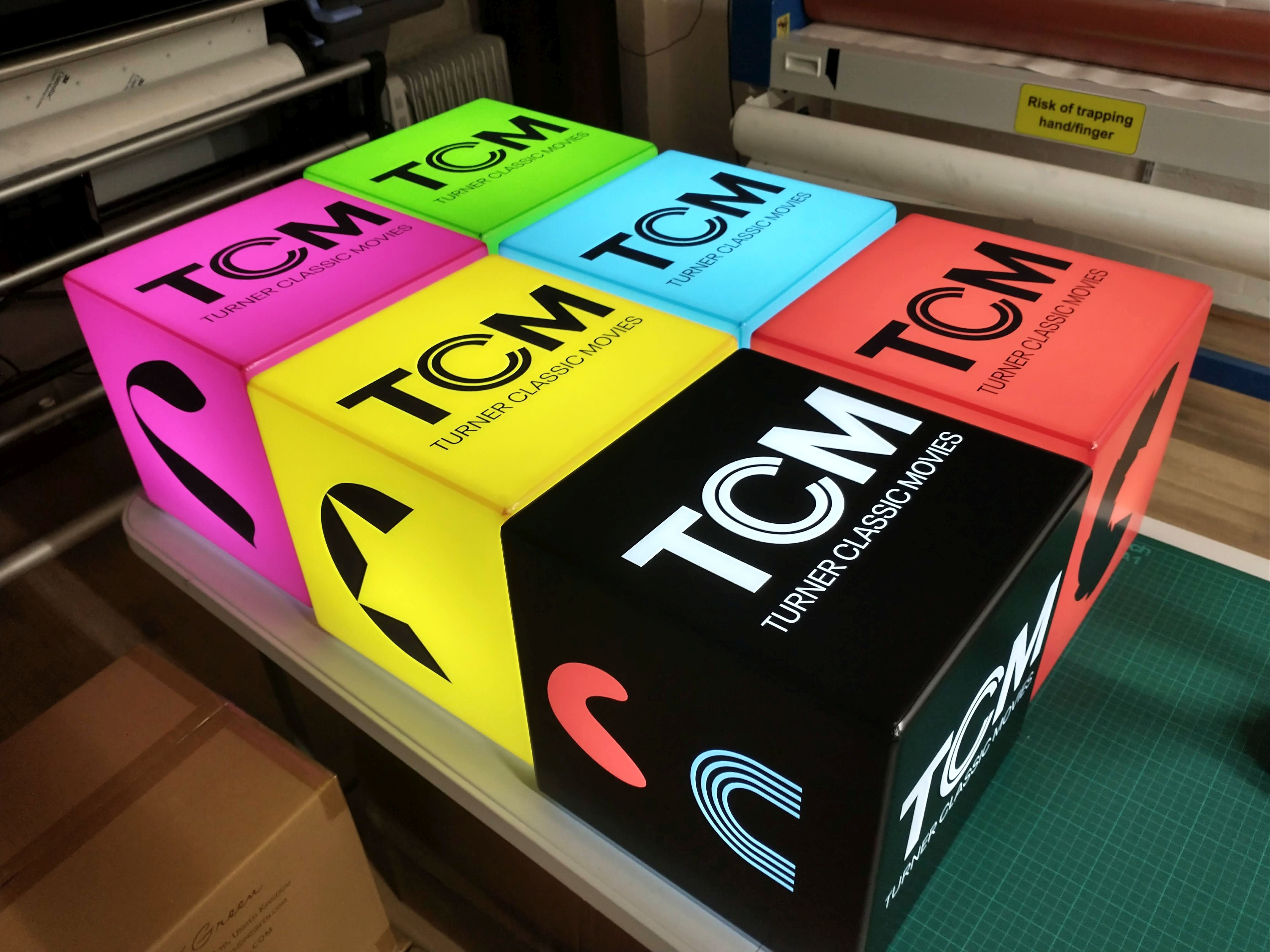 Custom Light Box with Logo, Light Up LED Cube Square Block, Branded Ta ...