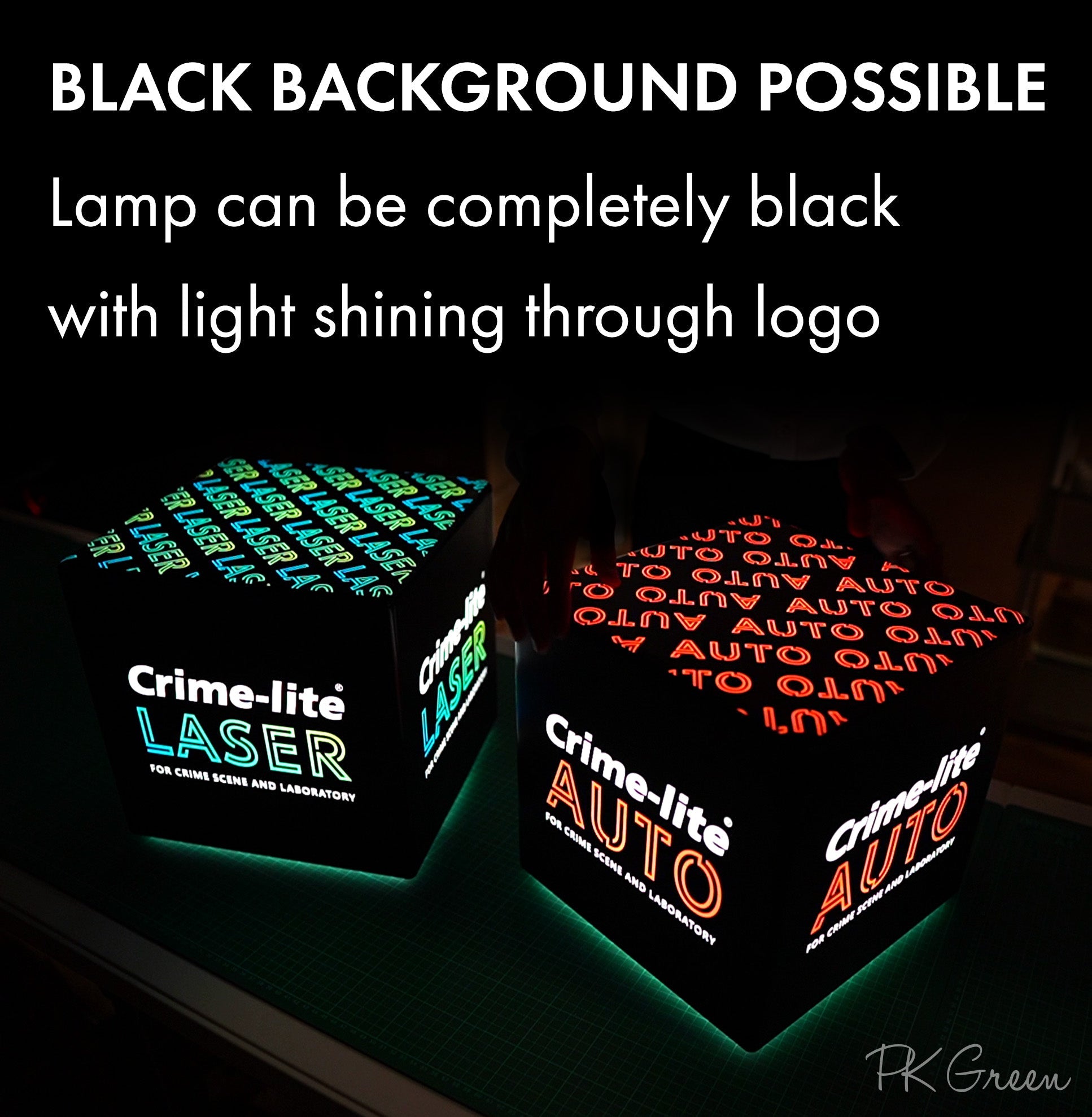 Personalized Branded LED Table Lamp, Advertising Illuminated Cube Bloc ...
