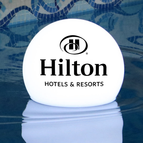 Personalized LED Floating Pool Light, Outdoor Display Light Box, Brand ...