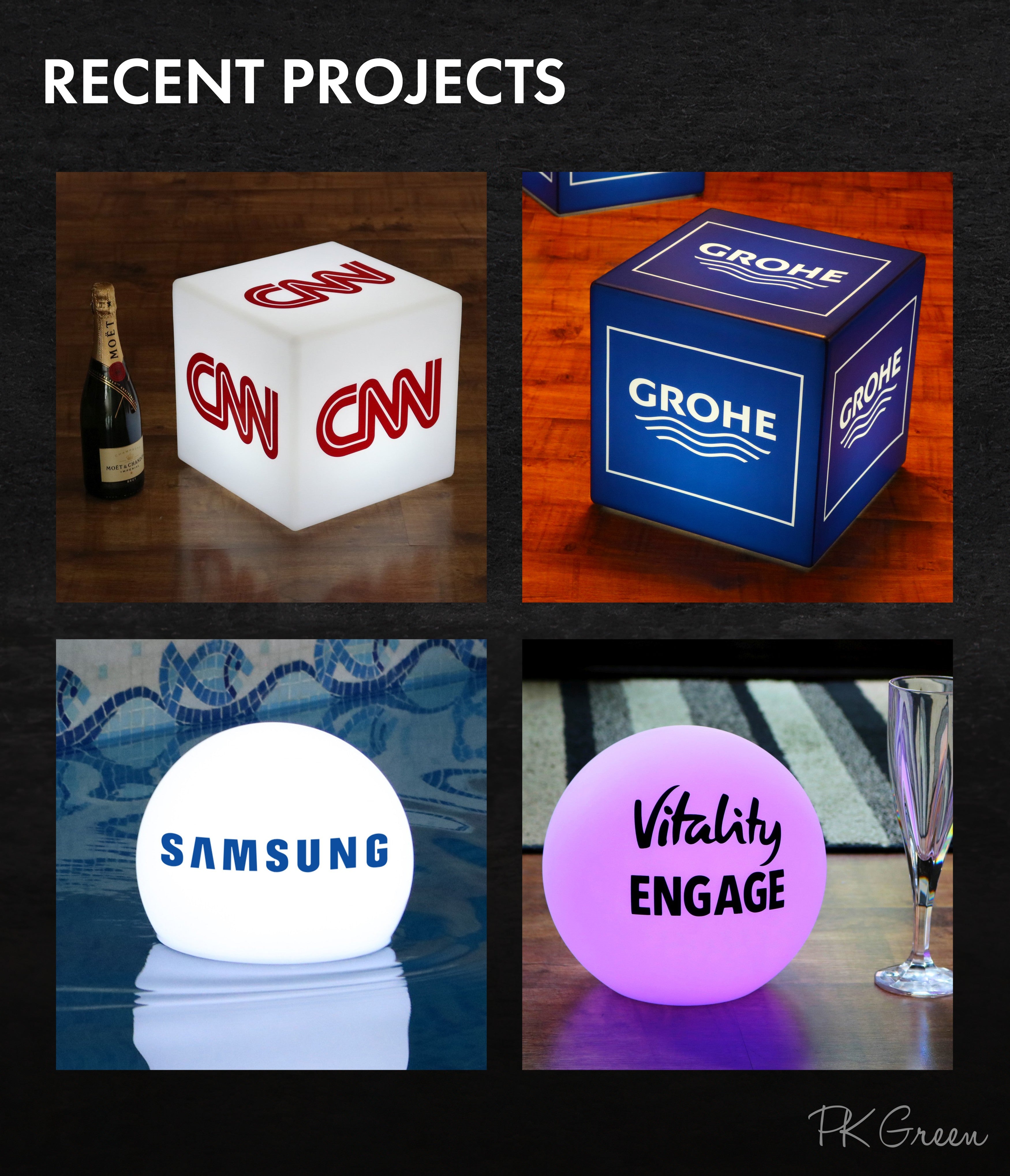 Centerpieces for Business Meetings and Exhibitions, Illuminated Sign B ...