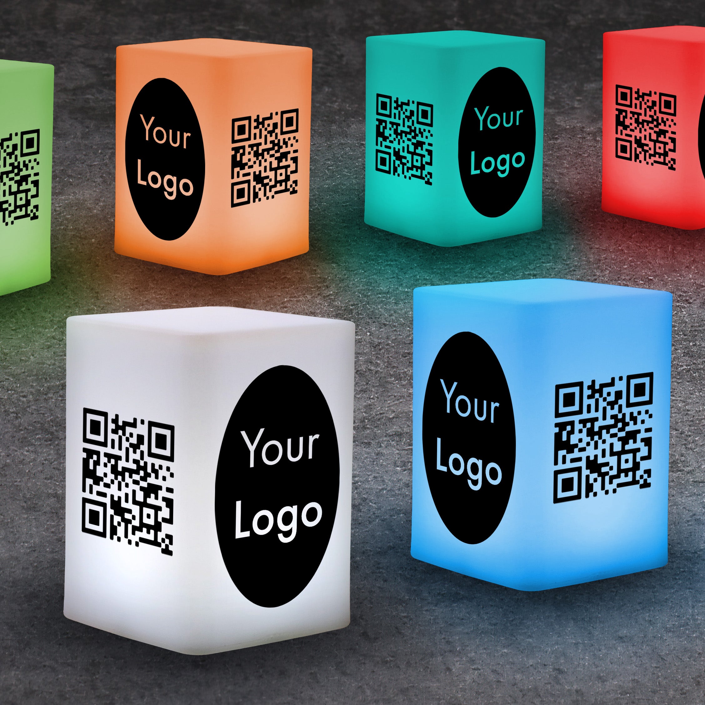 QR Code Table Signs for Conferences, Free Standing Light Boxes, Table ...