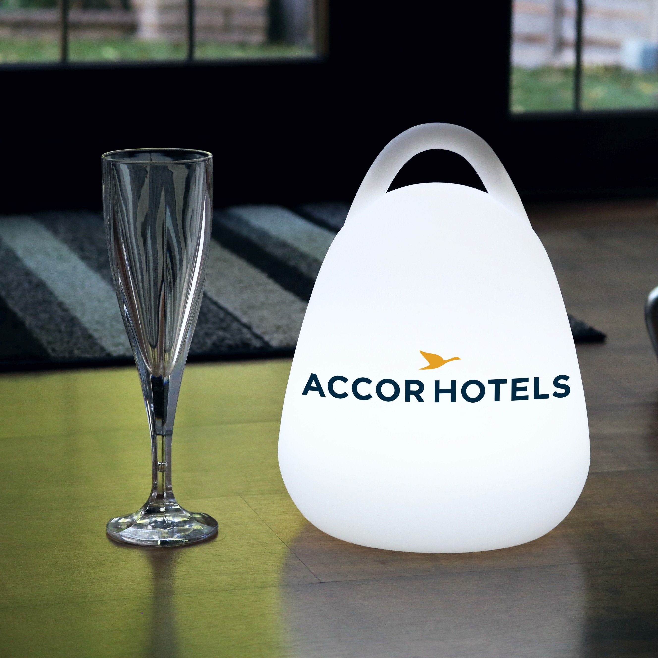 Custom Branded LED Lantern Lamp with Logo, Personalized Wireless Illum ...