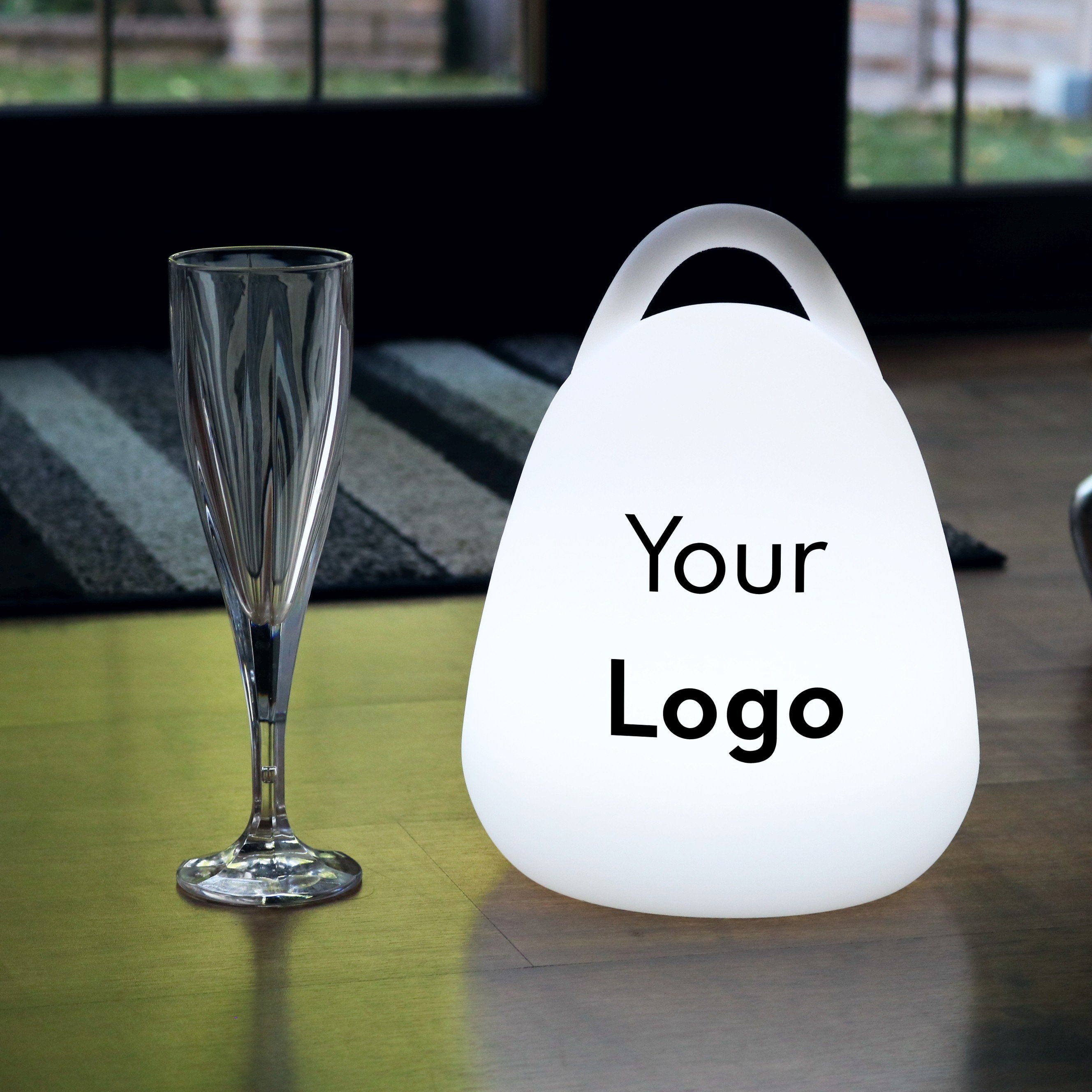 Custom Branded LED Lantern Lamp with Logo, Personalized Wireless Illum ...